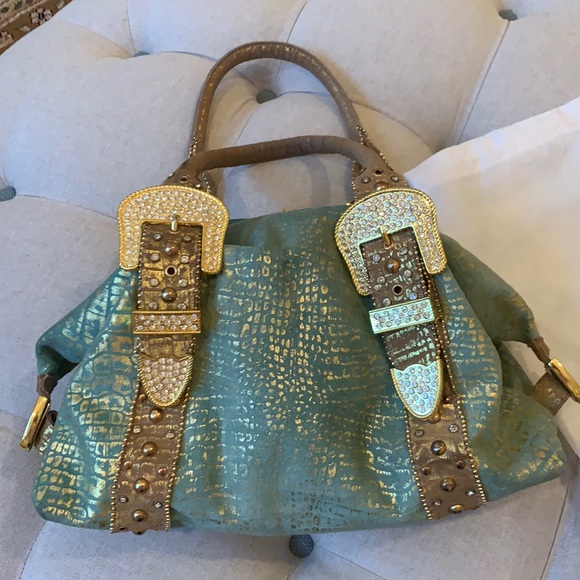 Charm And Luck | Bags | Charm And Luck Scottsdale Turquoise And Gold ...